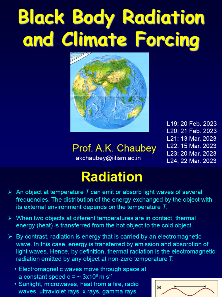 7.L19 L24 Black Body Radiation | PDF | Electromagnetic Radiation ...