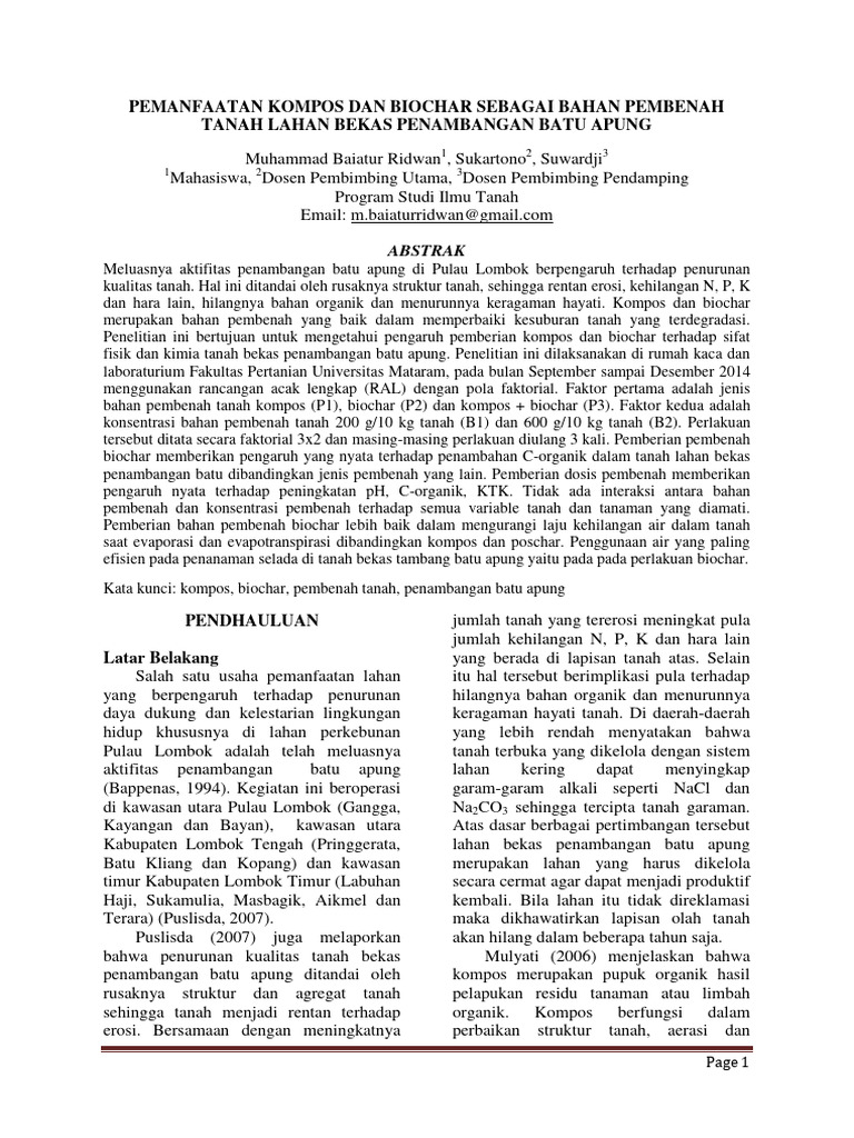 Jurnal Ridwan C1B008014 | PDF