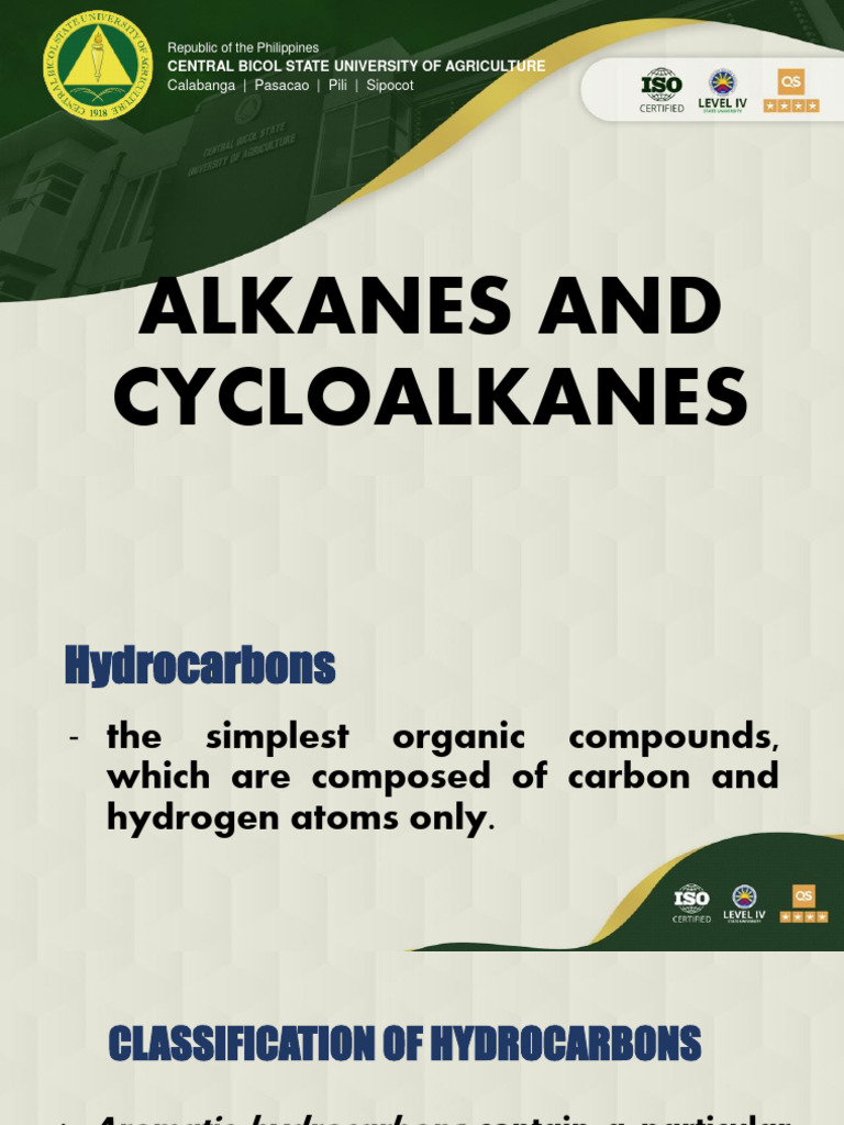 Alkanes and Cycloalkanes Overview | PDF | Alkane | Hydrocarbons