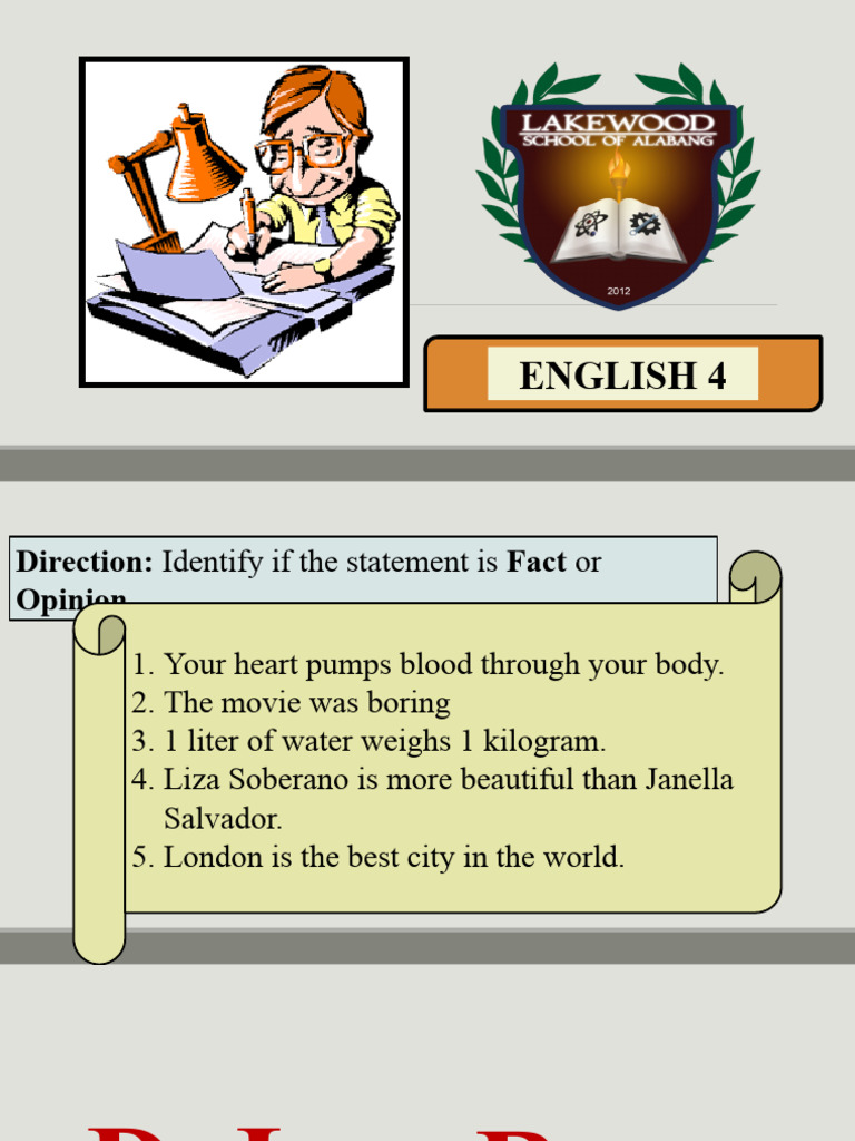 Grade 4 - Editorial, News Writing, Journalistic Writing, Different ...