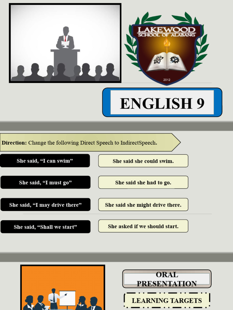 Grade 9 - Oral Presentation | Download Free PDF | Public Speaking | Cognitive Science