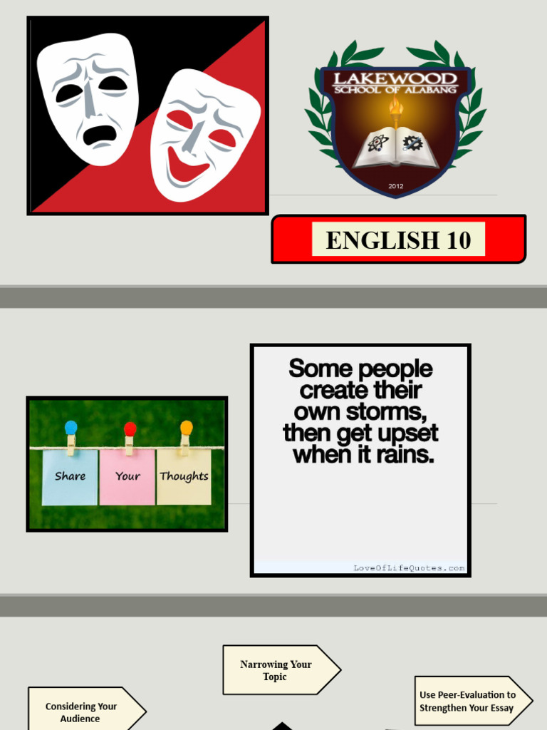 Grade 10 - Drama Appreciation | PDF | Play (Theatre) | Comedy