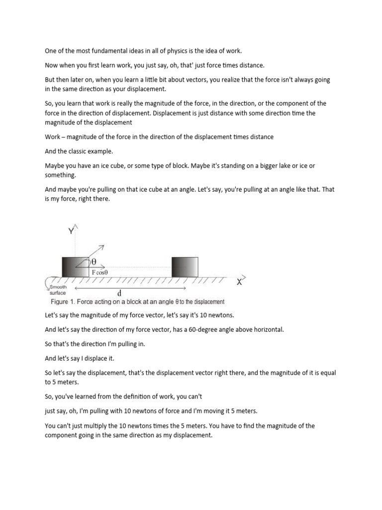 Line Integral | PDF | Euclidean Vector | Force