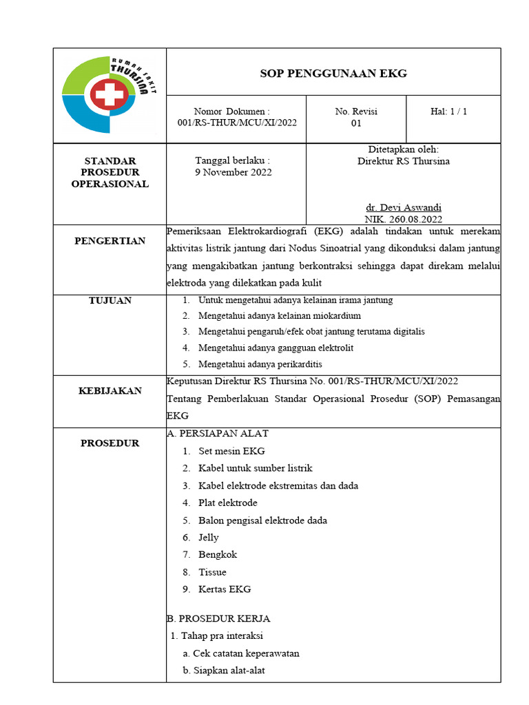 Sop Pemeriksaan Radiologi | PDF