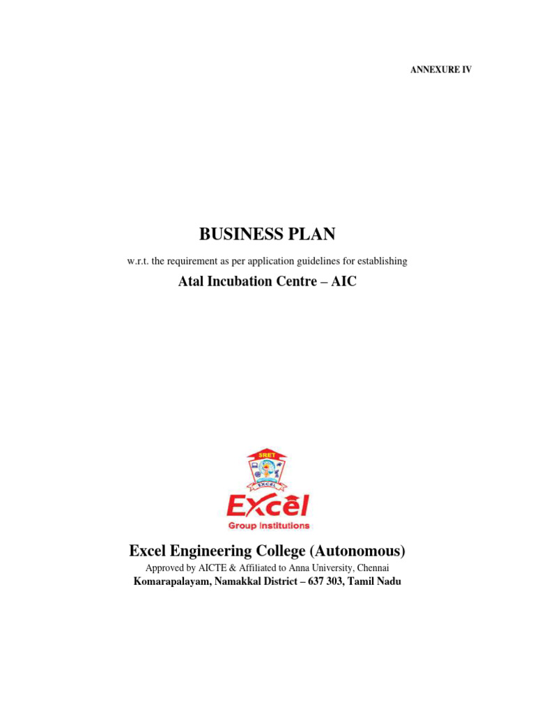 AIC Annexure IV | Download Free PDF | Engineering | Entrepreneurship