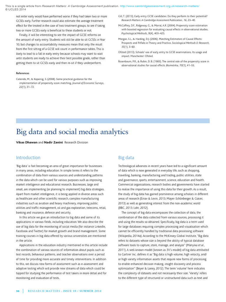 Big Data and Social Media Analytics | PDF | Byte | Big Data