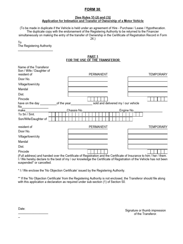 Form 30 | PDF | Government | Civil Law (Common Law)