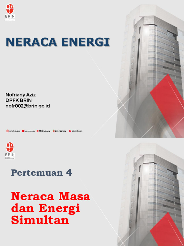 Neraca Massa Dan Energi Simultan | PDF
