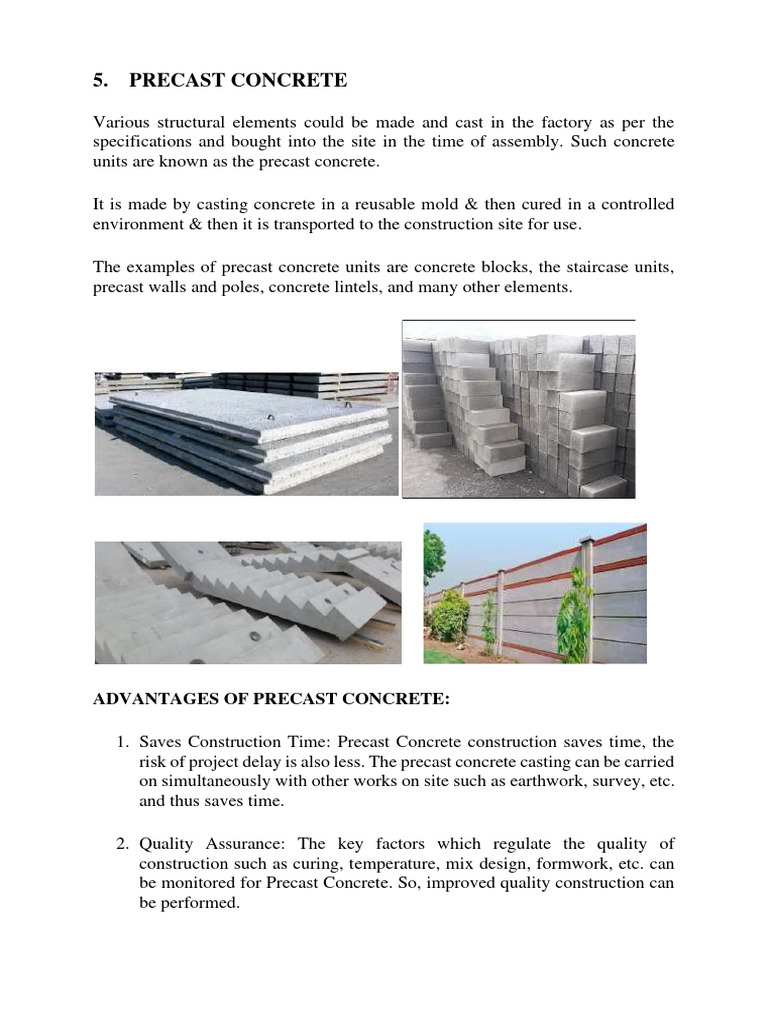 Precast Concrete | PDF | Concrete | Precast Concrete