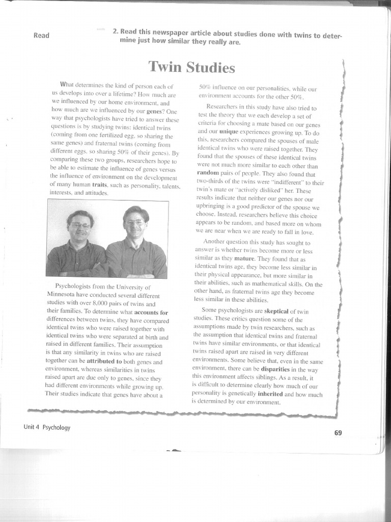 Twin Studies | PDF