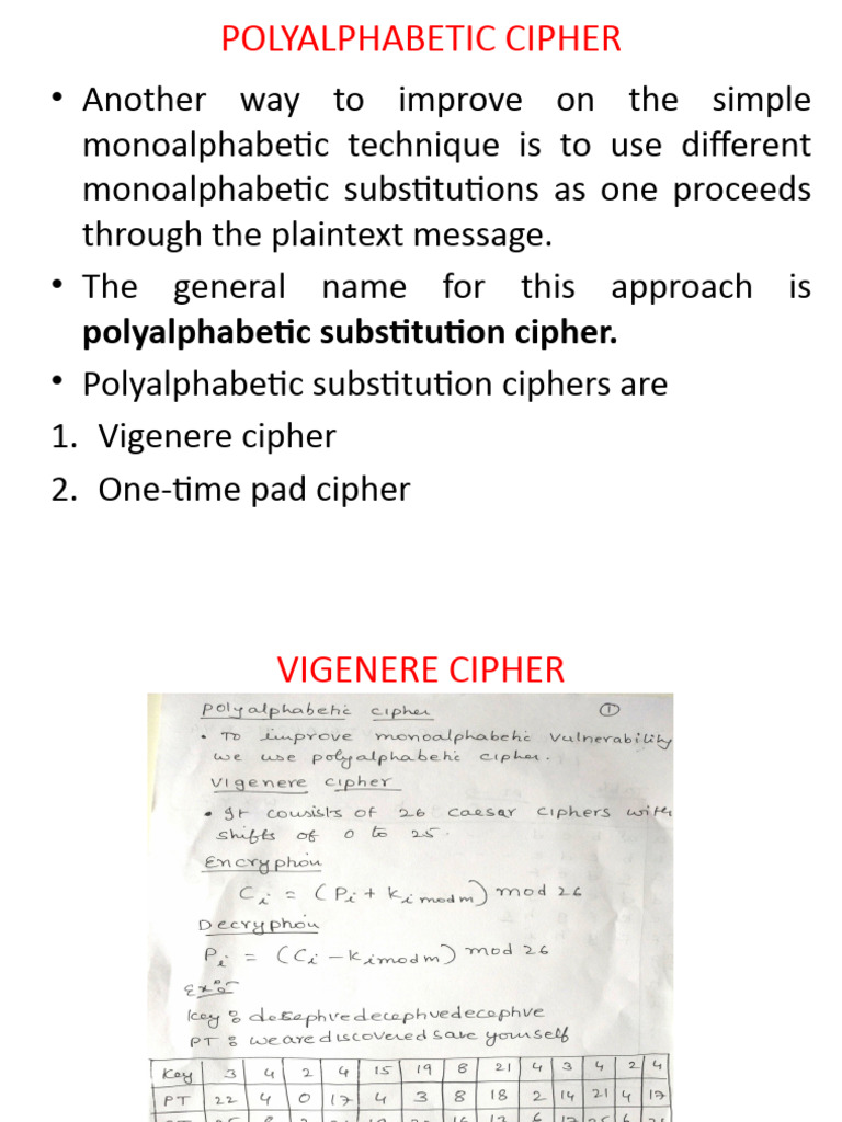 Polyalphabetic Cipher | PDF | Cipher | Telecommunications