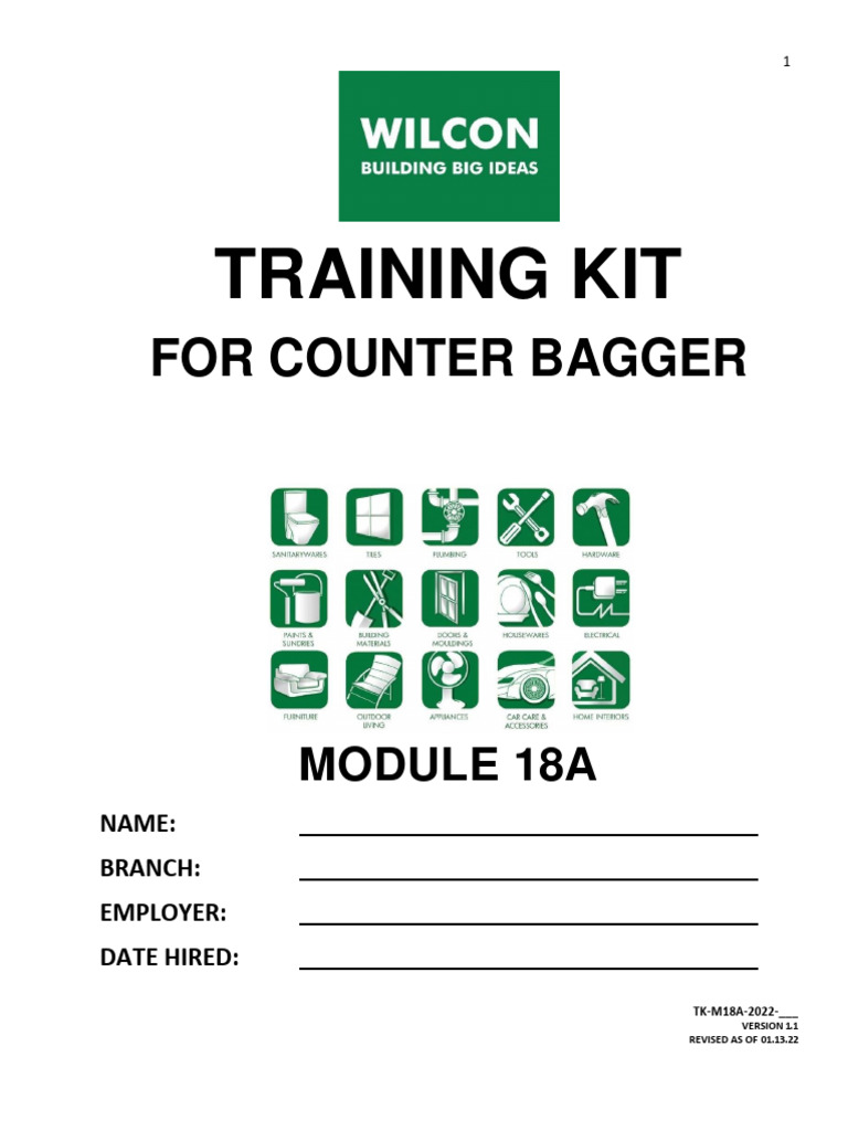 Counter Bagger Training Kit 2022 01.14.22 | PDF | Supervisor | Point Of ...
