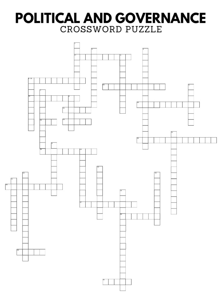 Asturias Political and Governance Crossword Puzzle | PDF | Governance ...