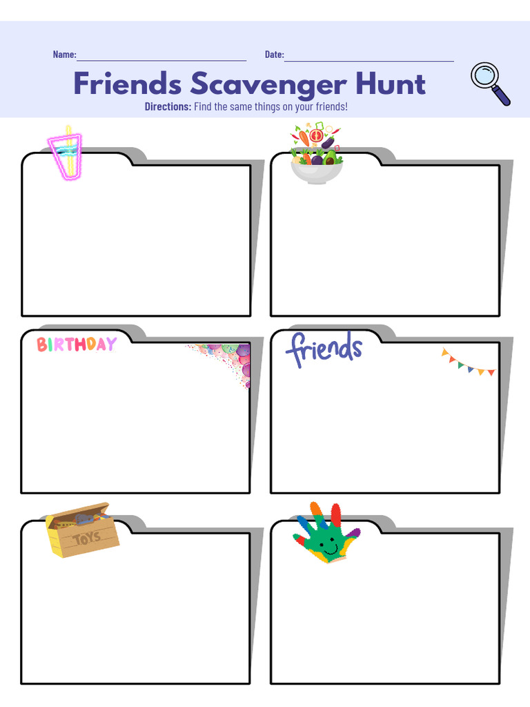 Friends Scavenger Hunt | PDF