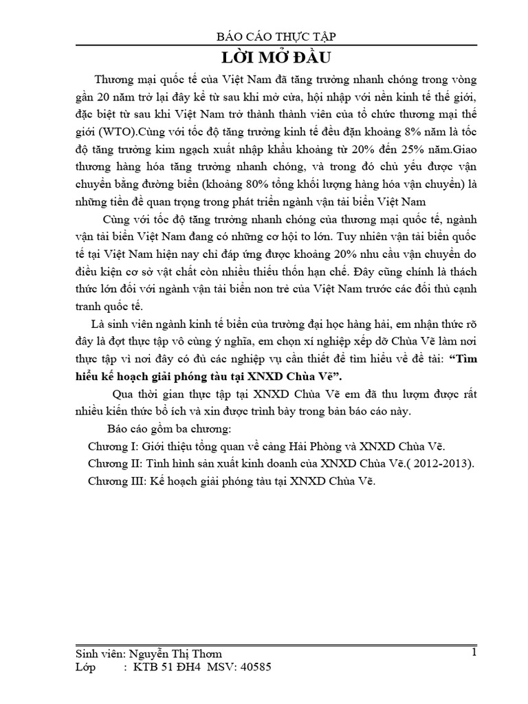 (123doc) Tim Hieu Ke Hoach Giai Phong Tau Tai Xi Nghiep Xep Do Chua Ve | PDF