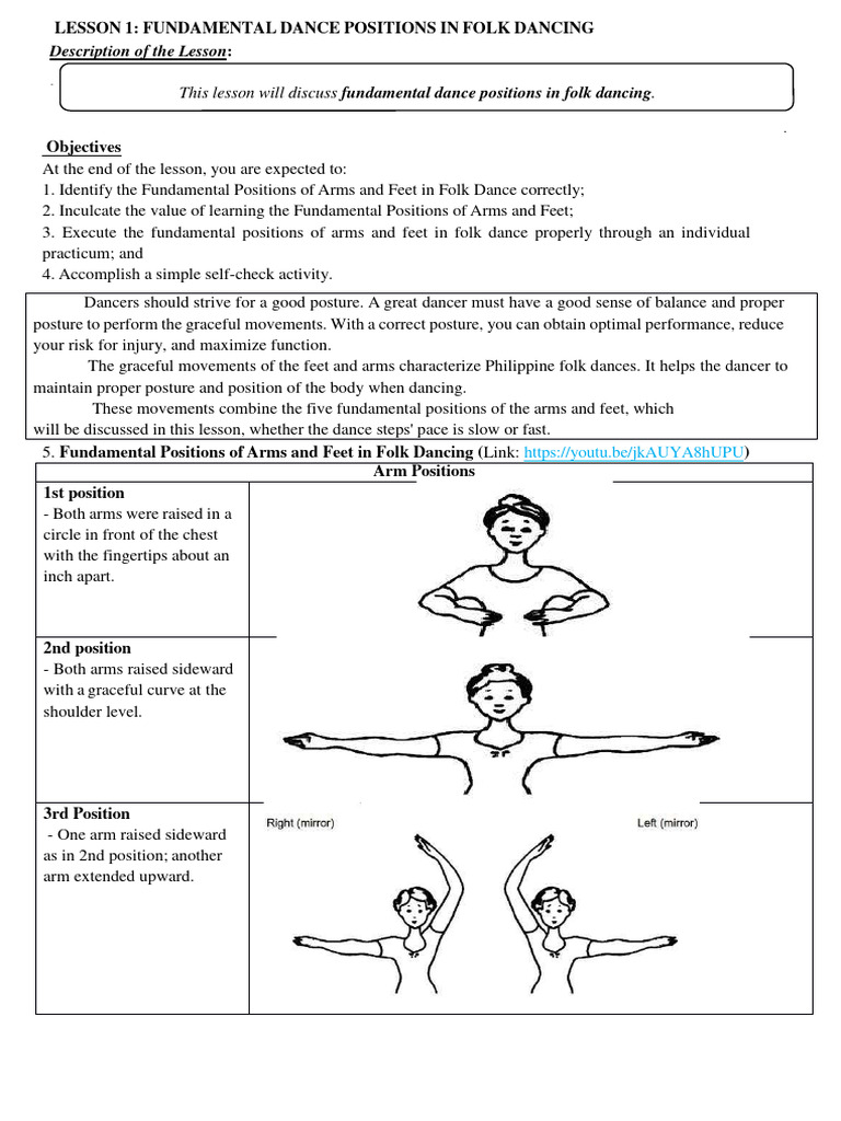 Handout 1 | PDF | Dances | Foot