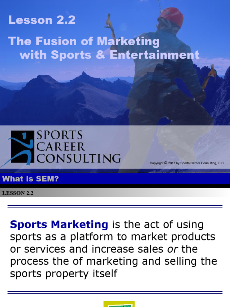 Lesson 2.2 - Slides-The Fusion of Marketing With Sports and ...