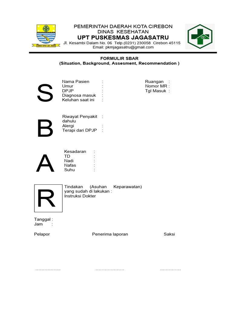 Form SBAR TBaK[1] | PDF