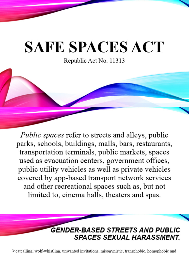 Safe Space Act | PDF | Sexual Harassment | Justice