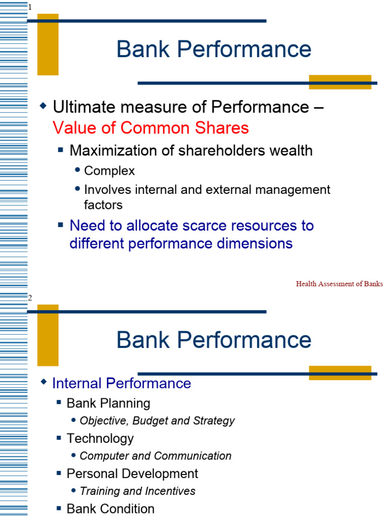 Bank Performance | PDF | Banks | Capital Requirement