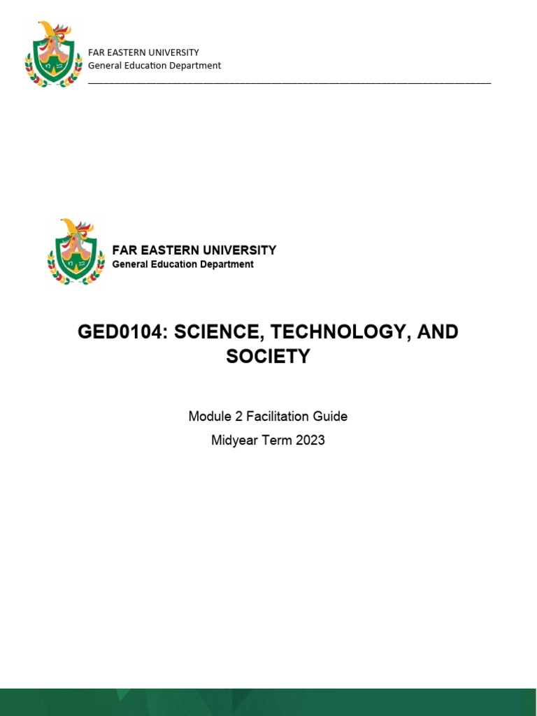 GED0104 STS Module 2 Facilitation Guide | PDF | Learning | Cognitive ...