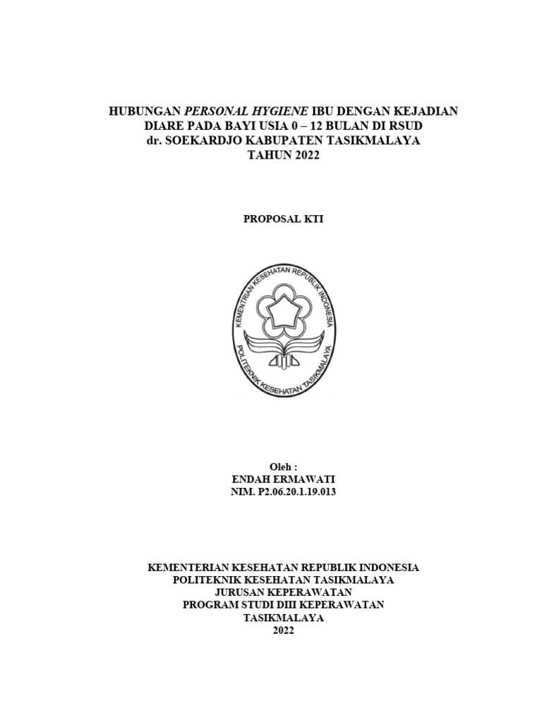 Proposal Kti Bab 1 | PDF