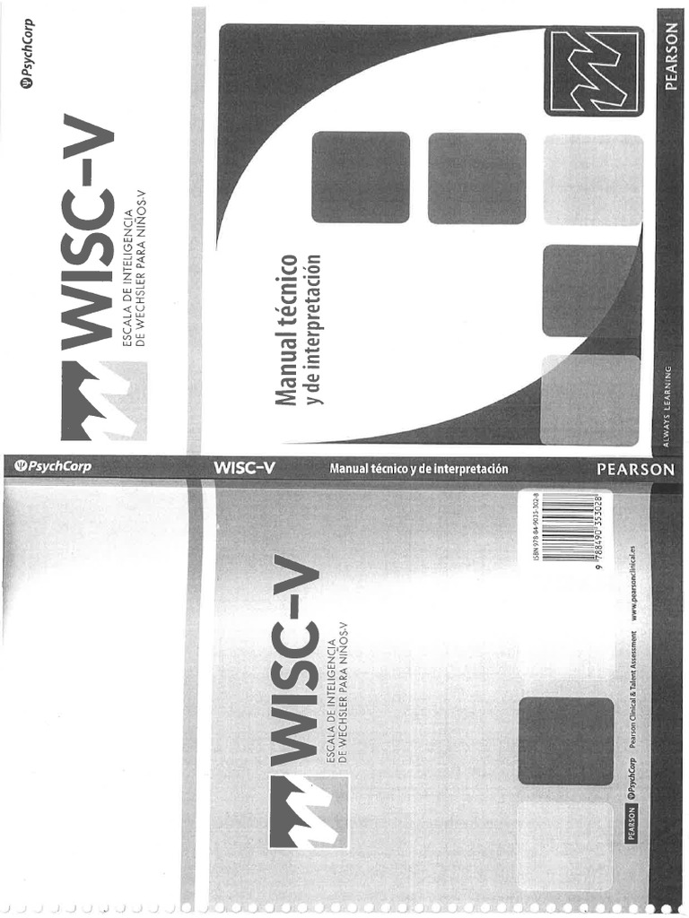 Wisc-V_Manual técnico y de interpretación_COMPLETO | PDF