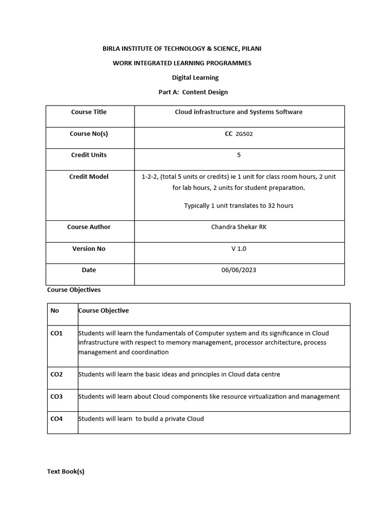 CC ZG502 Course Handout | PDF | Open Stack | Process (Computing)