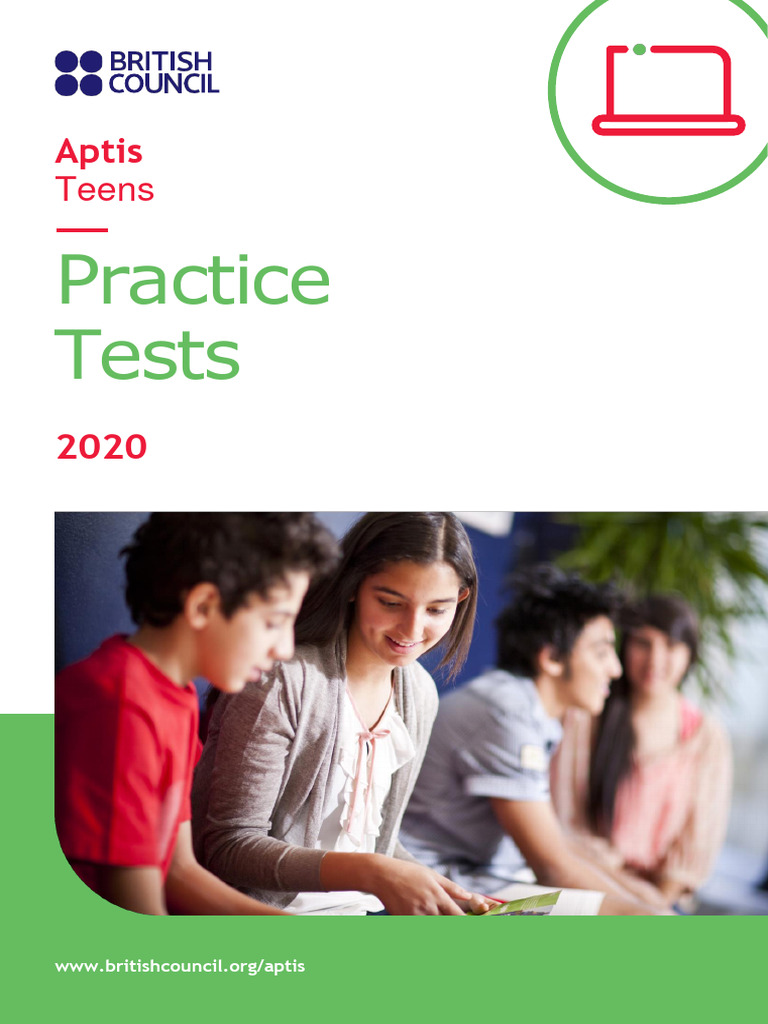 Aptis For Teens Practice Book & Key-1 | PDF | Multiple Choice | Question