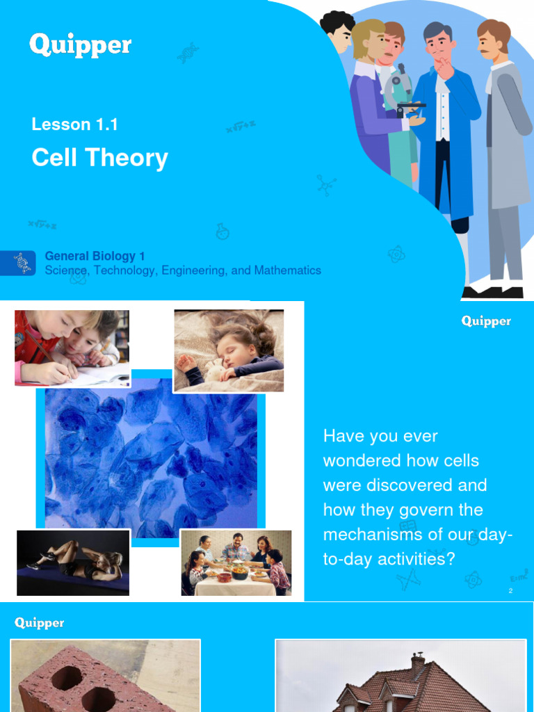Bio1 11 - 12 Q1 0101 Cell Theory | PDF | Cell (Biology) | Biology