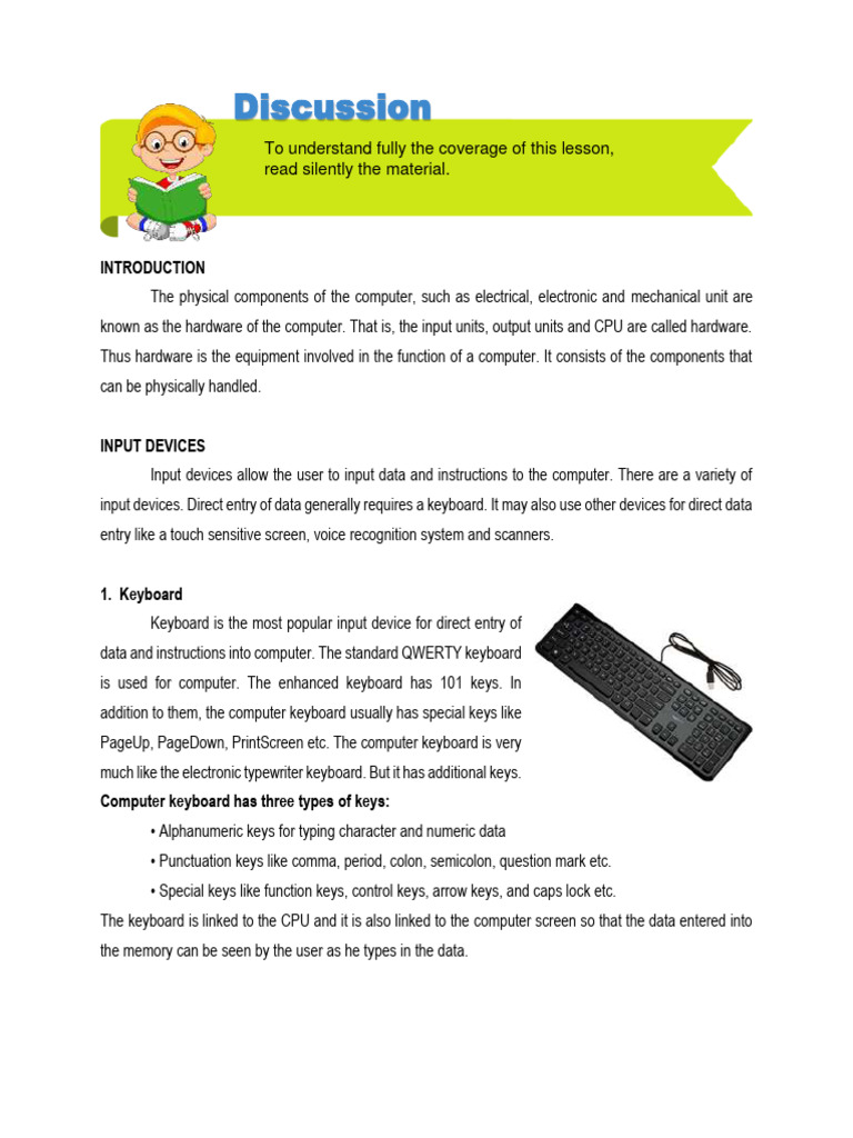 Direct Data Entry Devices Overview | PDF | Computer Monitor | Printer (Computing)