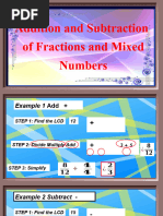 Detailed Lesson Plan 1 | PDF | Fraction (Mathematics) | Subtraction