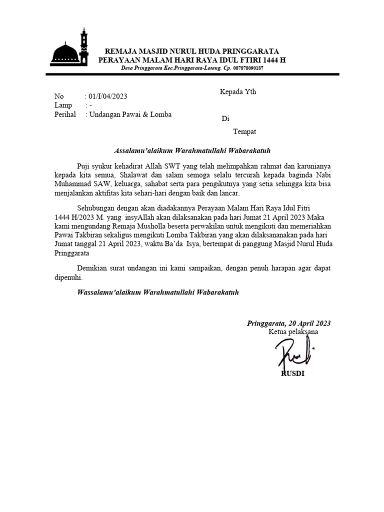 Undangan Lomba 2 | PDF