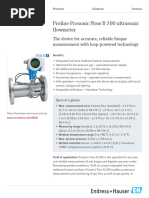 Endress-Hauser Proline Promag P 300 5P3B EN | PDF | Flow Measurement ...