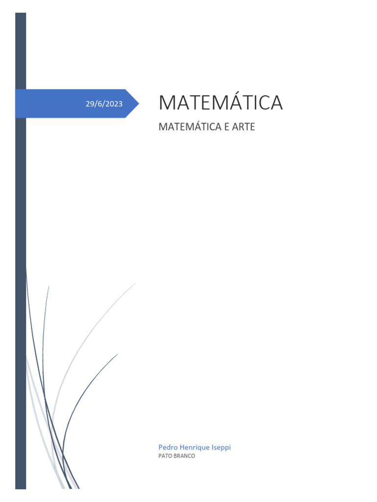 Matemática e Arte | PDF | Matemática | Geometria