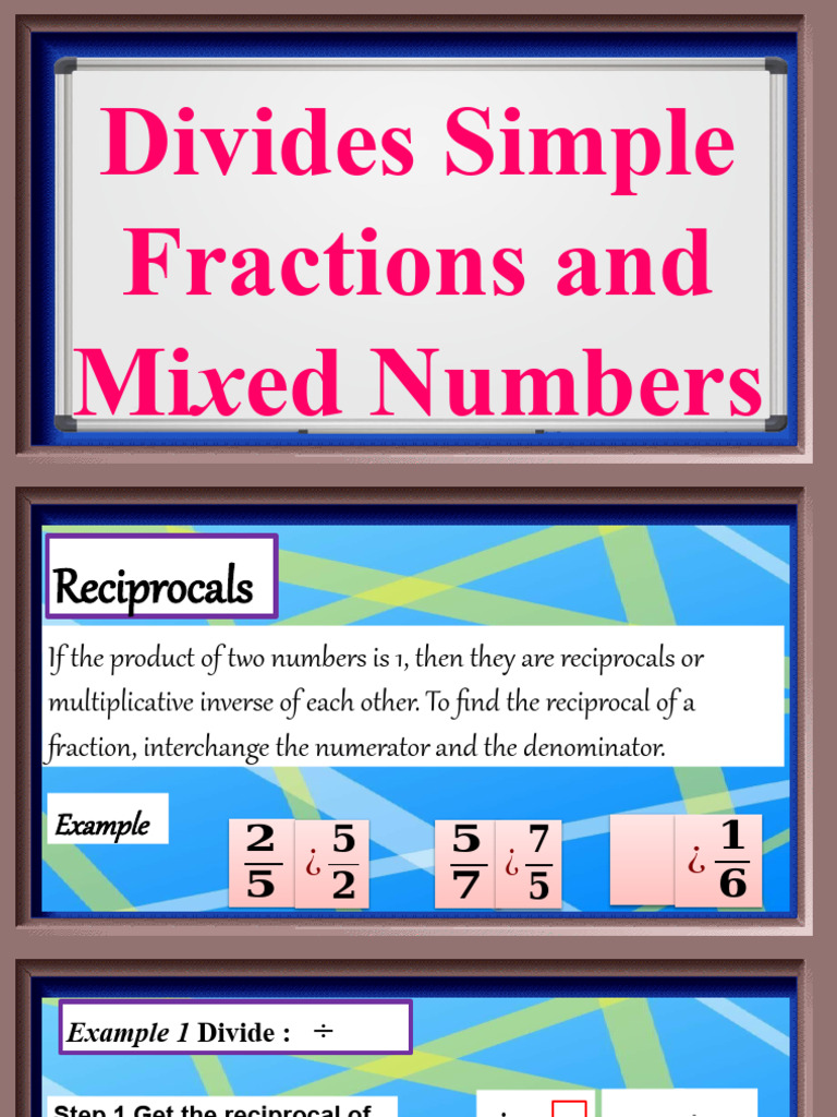DIvIDES SIMPLE FRACTIONS AND MIXED | Download Free PDF | Mathematical Concepts | Mathematical ...