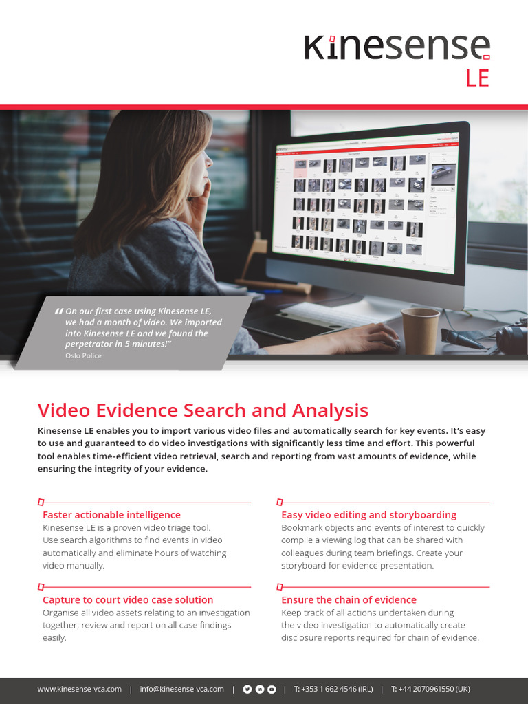 Kinesense LE Brochure | PDF | Multimedia | Computing