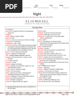 Vocabulary List for "Night" by Wiesel | PDF