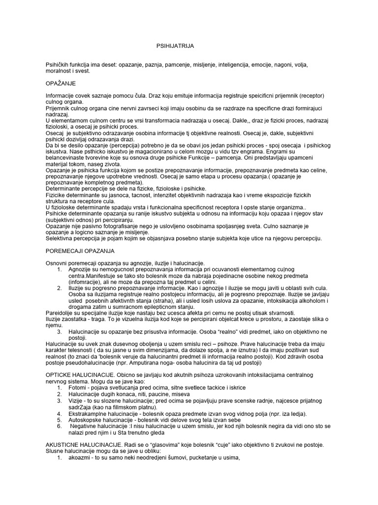 Psihijatrija | PDF