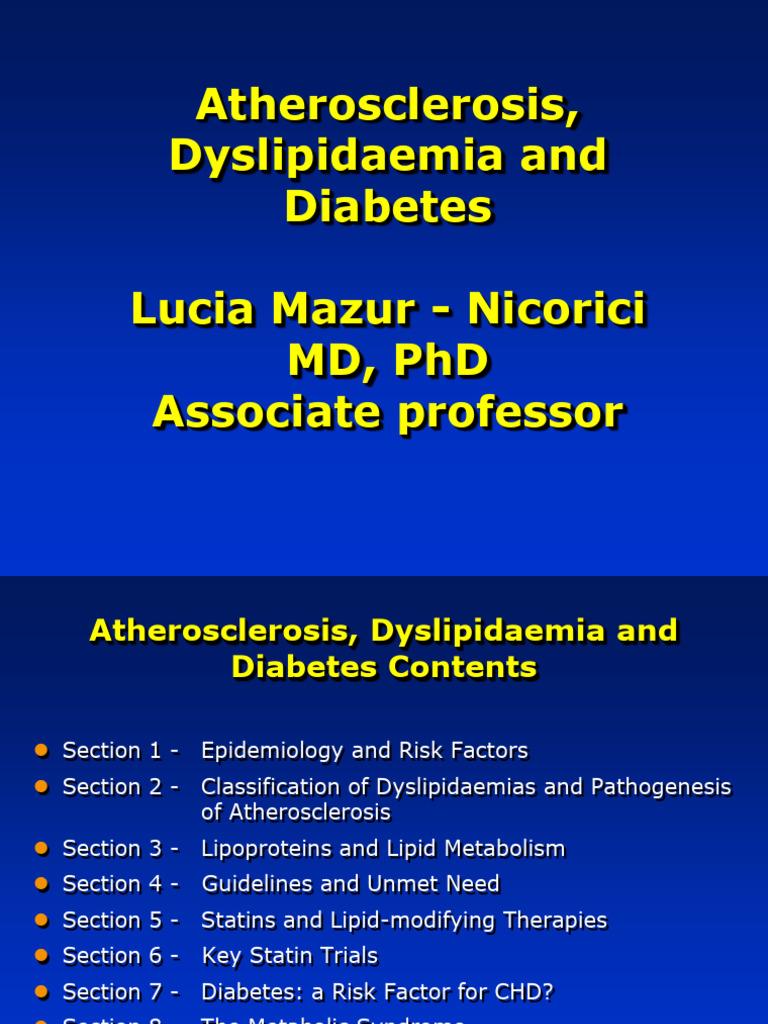 Atherosclerosis, Dyslipidemia | PDF | Statin | Cholesterol