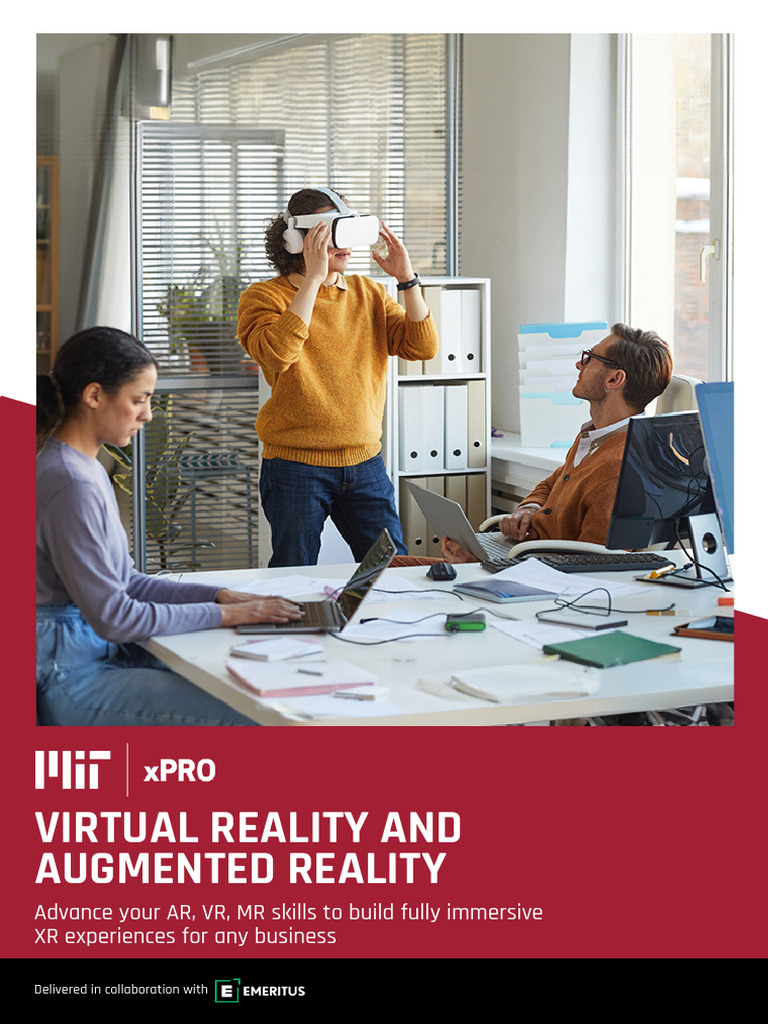 Brochure MIT xPRO ARVR 04-08-23 - V26 | PDF | Virtual Reality | Augmented Reality