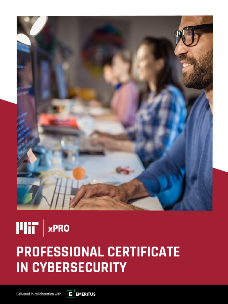 Brochure - MIT - xPRO - Cybersecurity Professional Certificate - 28-07-23 V74 | PDF | Computer ...