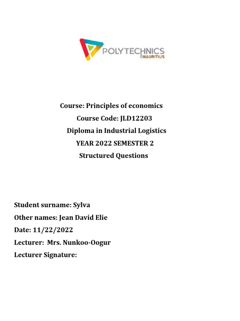 Assignment Economics | PDF | Unemployment | Employment