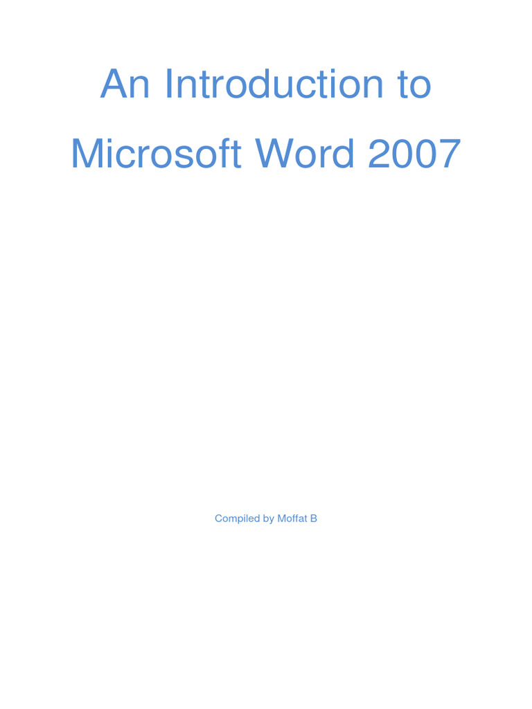Microsoft Word 2007 Overview Guide | PDF | Microsoft Word | Keyboard ...