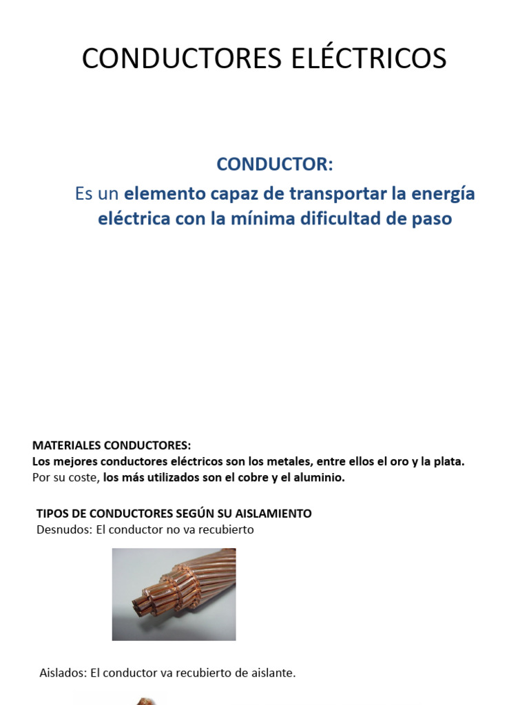 Conductores Eléctricos R | PDF | Conductor electrico | Aislador (Electricidad)