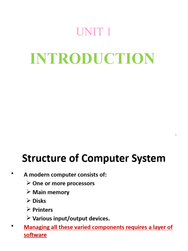 USP Unit 1 | PDF | Operating System | Computer Data Storage