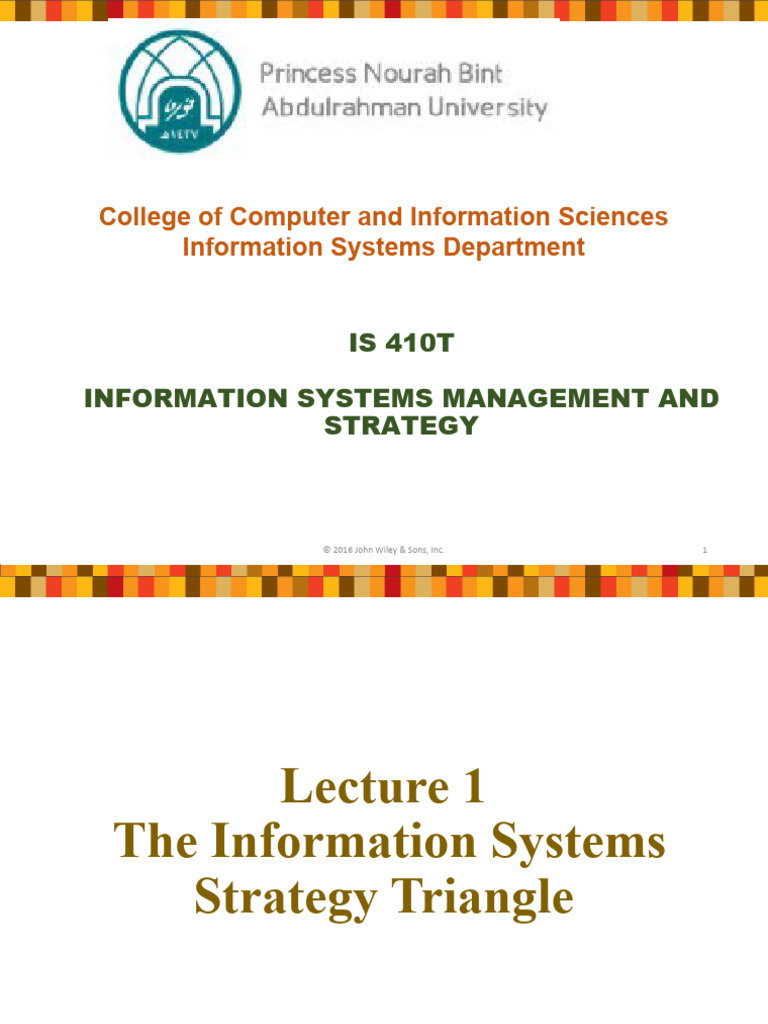Lec1-IS 410-2021 | PDF | Strategic Management | Dell