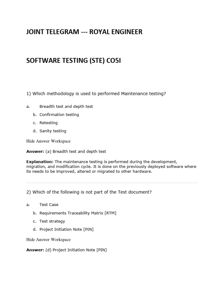 Software Testing Ste Pdf Software Testing Software Bug