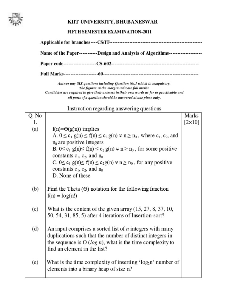 2011 Daa End Regular Pdf Time Complexity Computational Complexity Theory