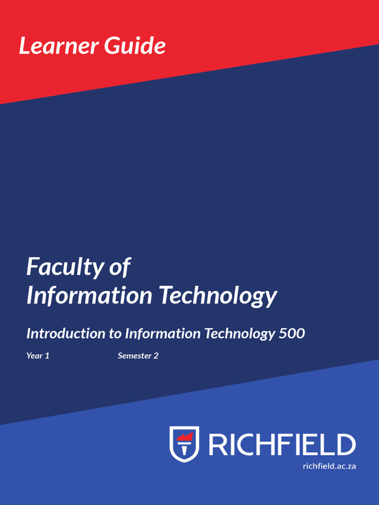 Introduction To IT 500 | PDF